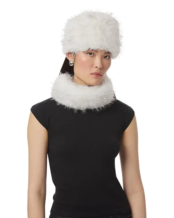 Apparis Margot Faux Fur Pillbox Hat
