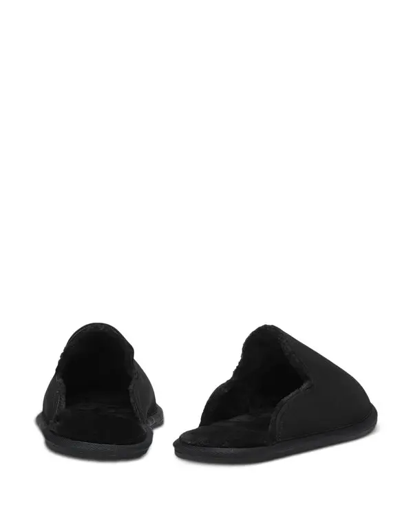 BOSS By Hugo Home Microfiber Slipper - Black
