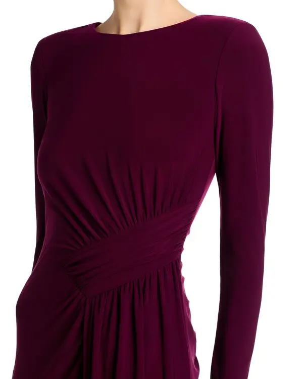 Aqua Long Sleeve Ruched Maxi Dress Exclusive