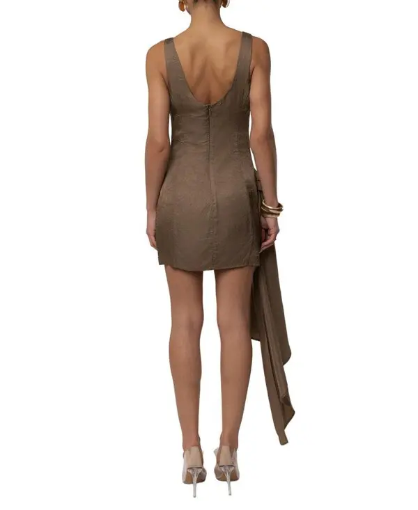 JLUXLABEL Golden Passage Mini Dress