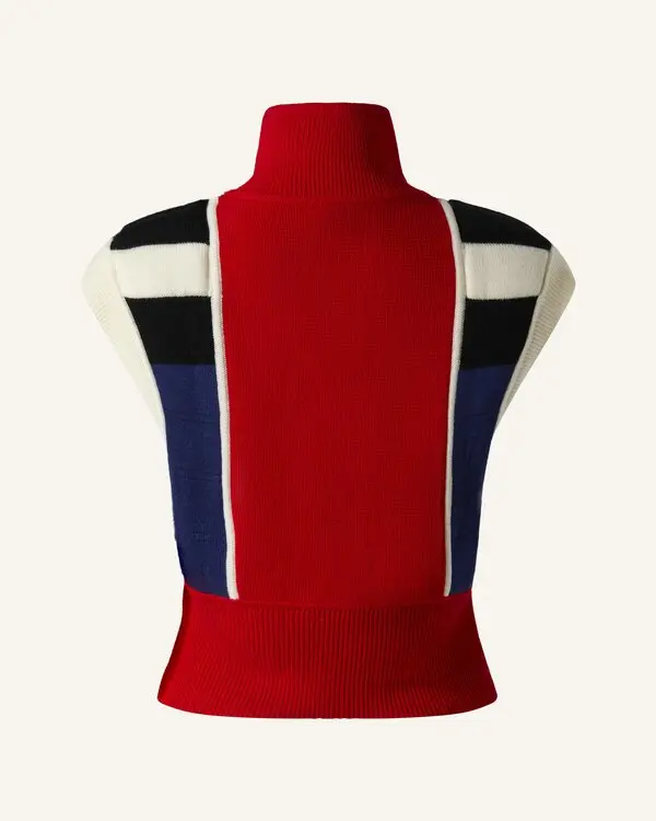 Perfect Moment Merino Wool Racer Gilet