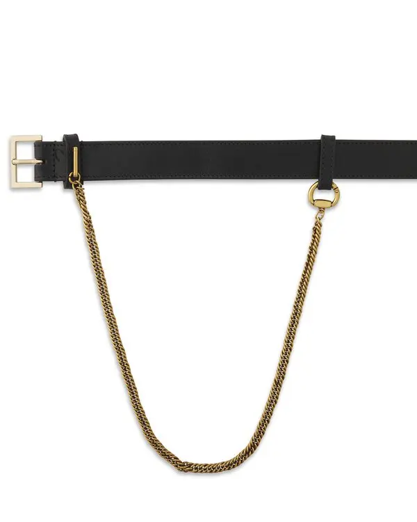 FRAME The Dore Chain Leather Belt