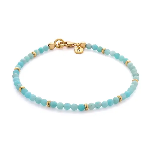 NELLOU JEWELLERY Amazonite Orbit Bracelet - Gold