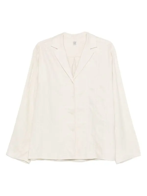 TOTEME Monogram Pajama Shirt