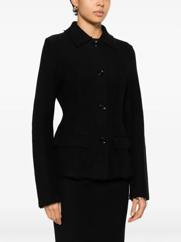 TOTEME Raw Hem Cotton Jacket