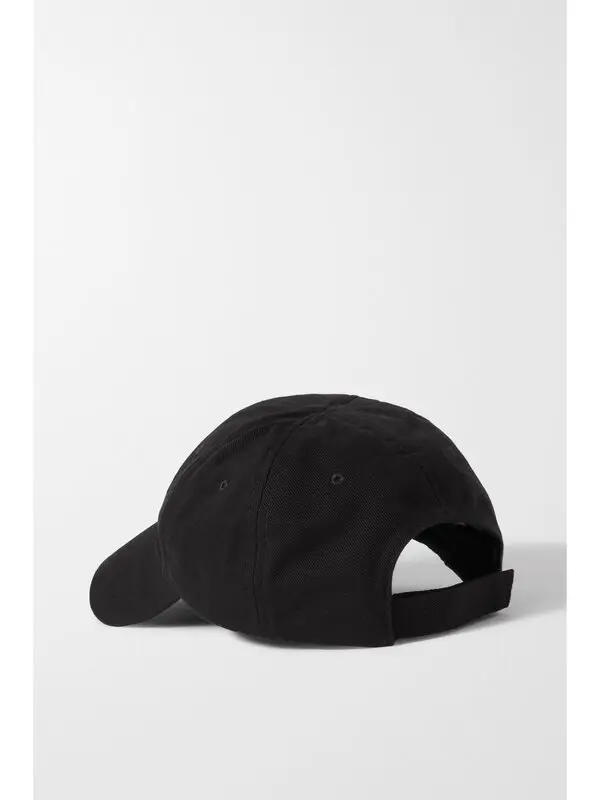 Balenciaga Embroidered Cotton-twill Baseball Cap