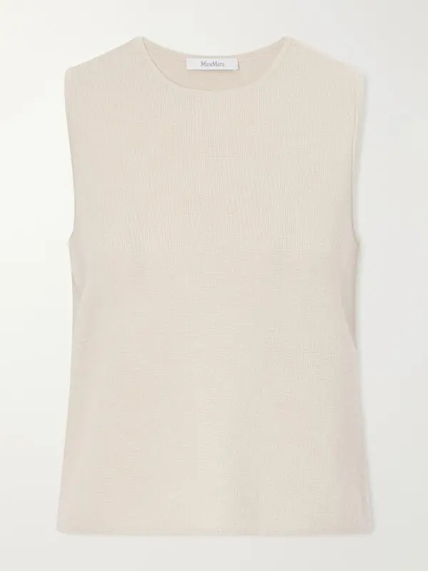 Max Mara Giochi Wool And Cashmere-blend Tank