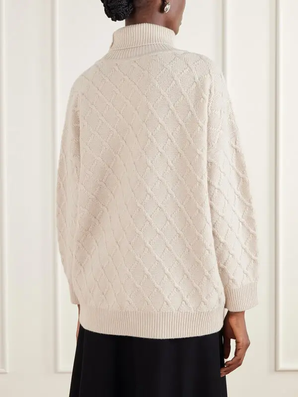 Max Mara Bambola Wool And Cashmere-blend Turtleneck Sweater