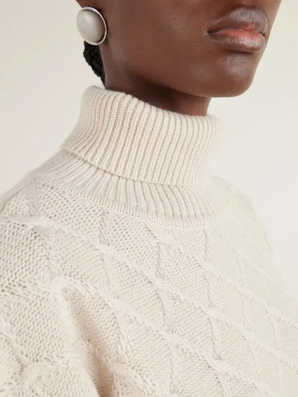 Max Mara Bambola Wool And Cashmere-blend Turtleneck Sweater