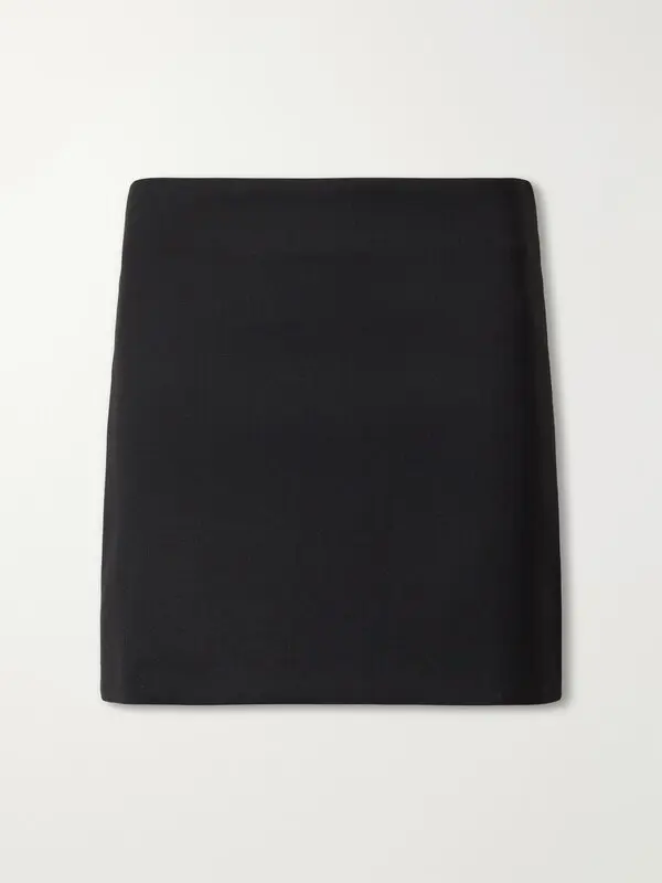 ALMADA Cille Darted Twill Mini Skirt - Black