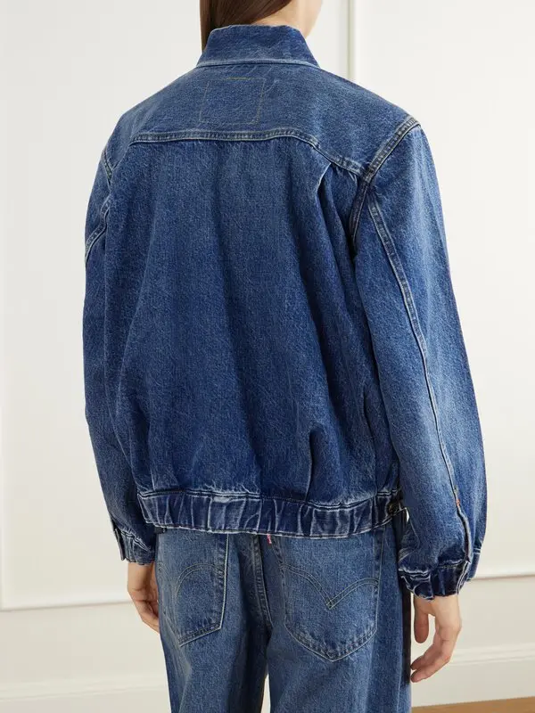 Sacai Levi's Washed Denim Bomber Jacket