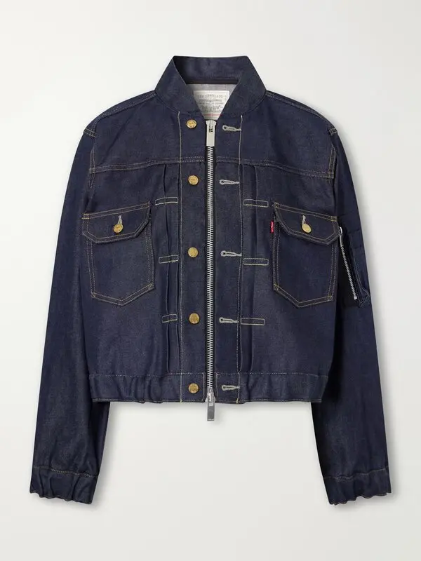 Sacai Levi's Washed Denim Bomber Jacket