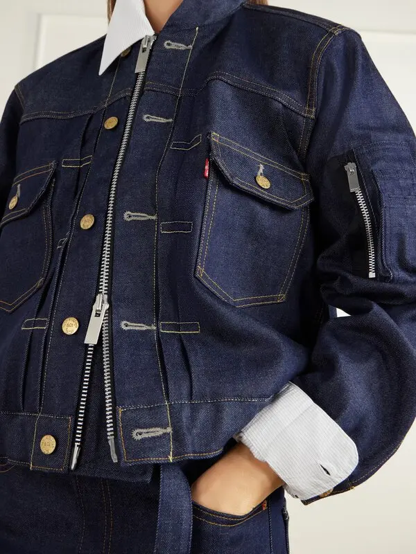 Sacai Levi's Washed Denim Bomber Jacket