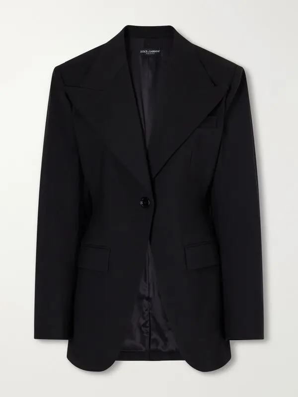Dolce & Gabbana Darted Wool-blend Gabardine Blazer