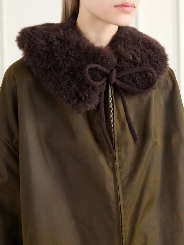YVES SALOMON Wool-trimmed Shearling Collar