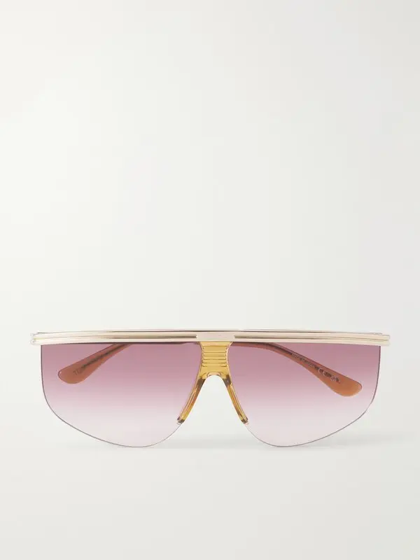 Chloé D-frame Gold-tone Sunglasses - Red