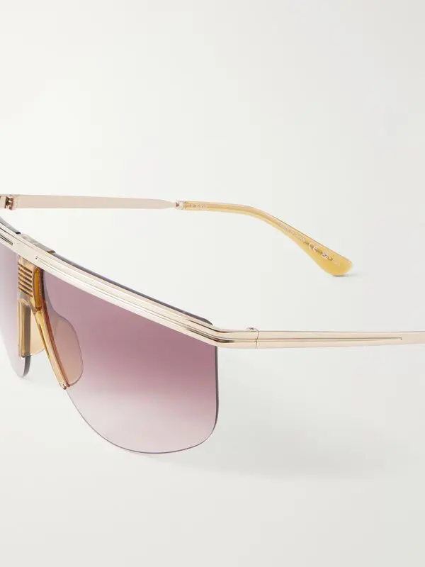 Chloé D-frame Gold-tone Sunglasses - Red