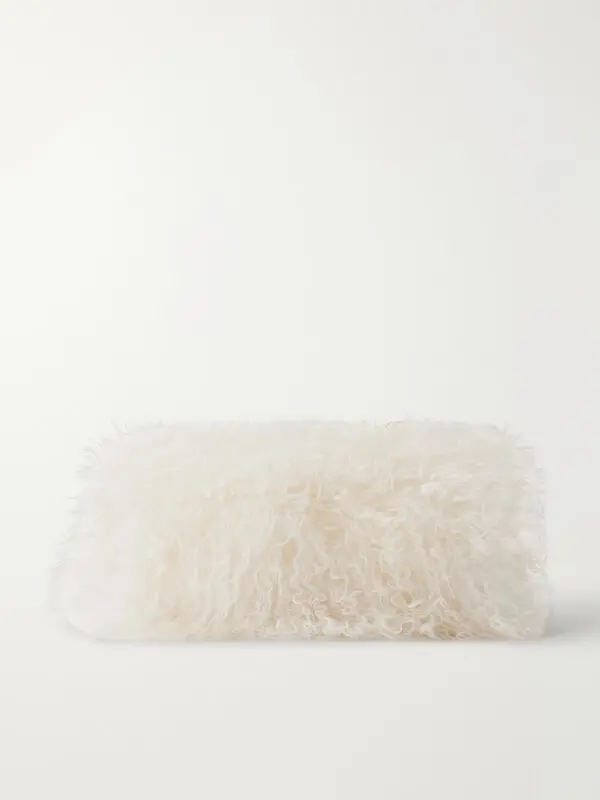 YVES SALOMON Leather-trimmed Shearling Handwarmer