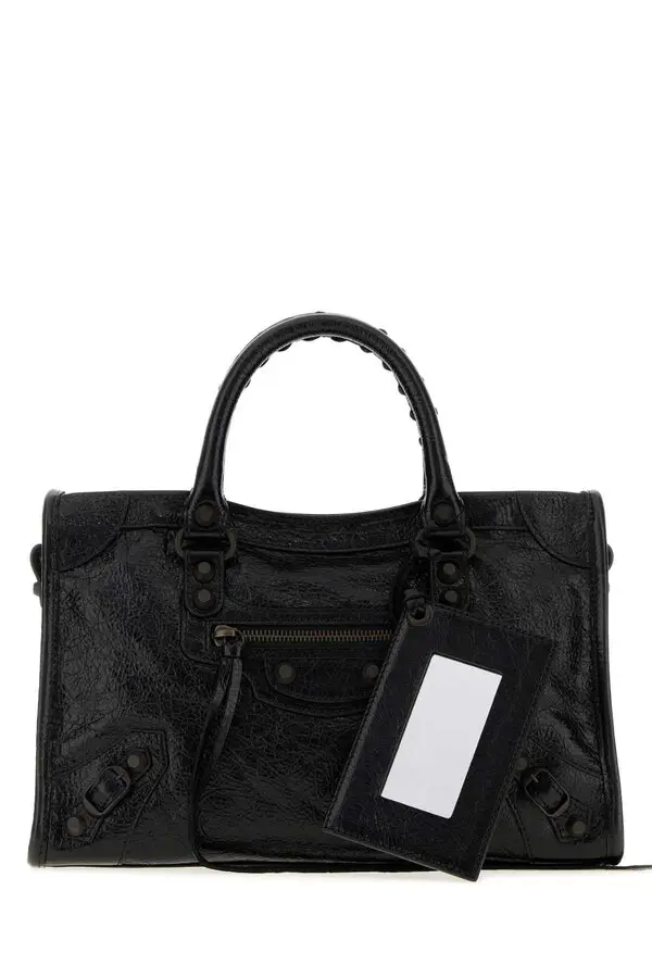 Balenciaga Leather Small Le City Handbag - Black