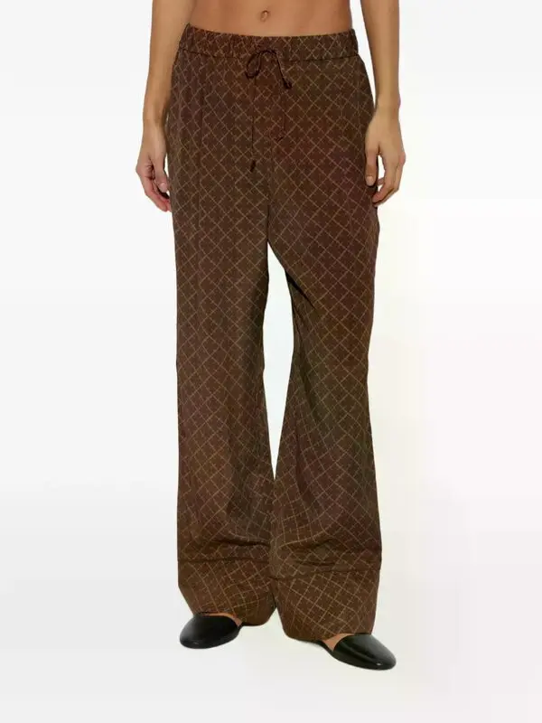 BY MALENE BIRGER Martha Monogram-print Trousers