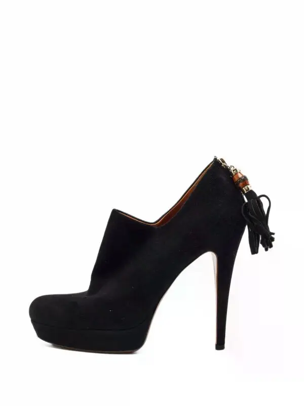 Gucci Bamboo Tassel Ankle Boots