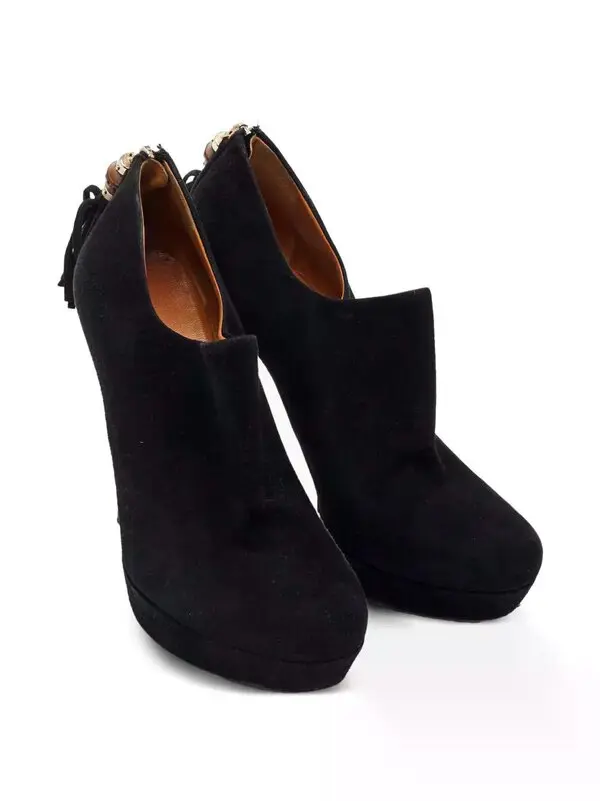 Gucci Bamboo Tassel Ankle Boots