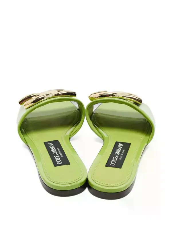 Dolce & Gabbana Dg Logo Leather Sandals