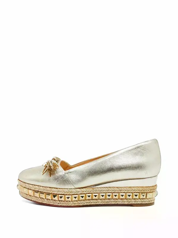CHRISTIAN LOUBOUTIN Carmel Tassel-detail Wedge Pumps