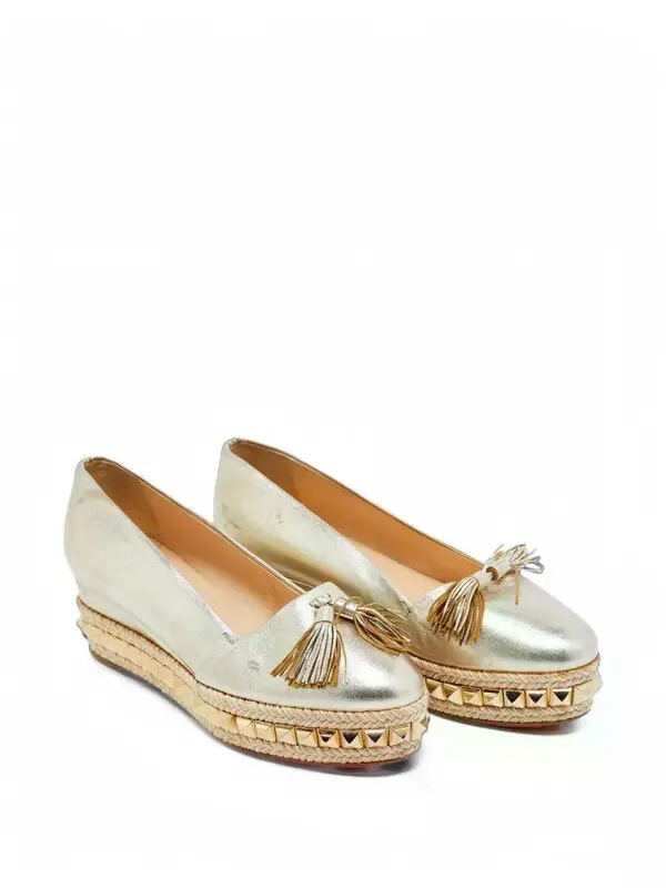 CHRISTIAN LOUBOUTIN Carmel Tassel-detail Wedge Pumps