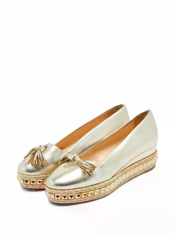CHRISTIAN LOUBOUTIN Carmel Tassel-detail Wedge Pumps