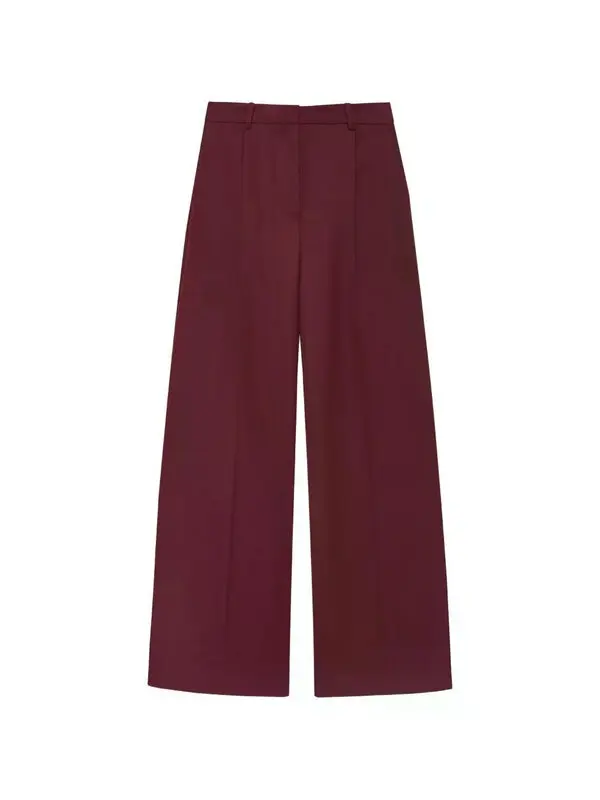 ANINE BING Paola Trousers Burgundy - Red