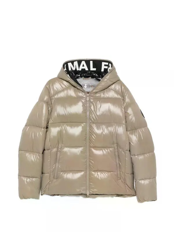 SAVE THE DUCK Hooded Quilted Jacket - Grey