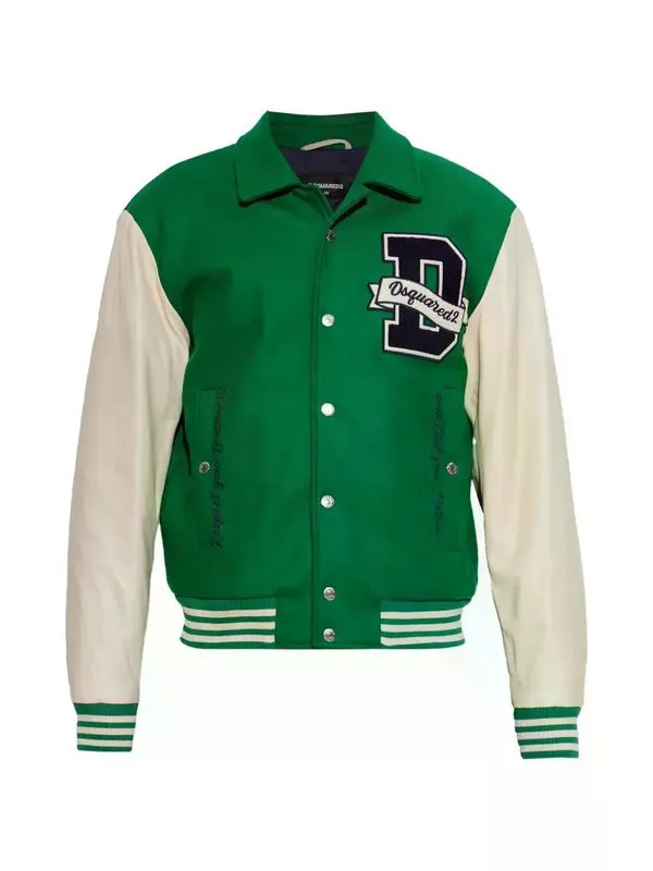Dsquared2 Logo-patch Panelled Bomber Jacket