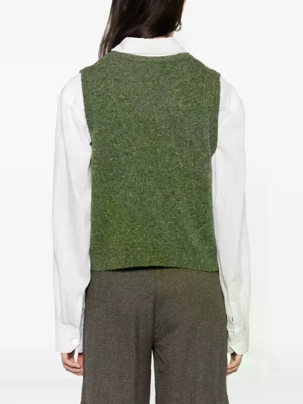 YERSE Button-up Flecked Cardigan