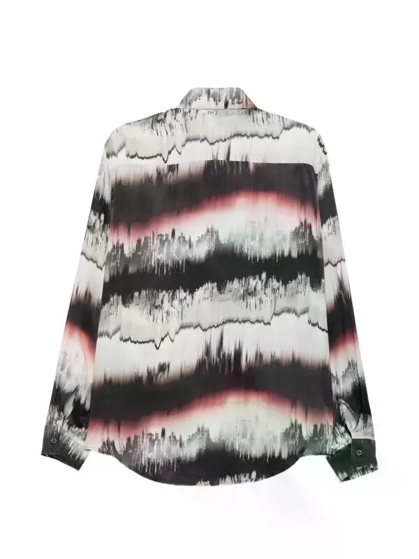 Patrizia Pepe Abstract-print Long-sleeve Shirt