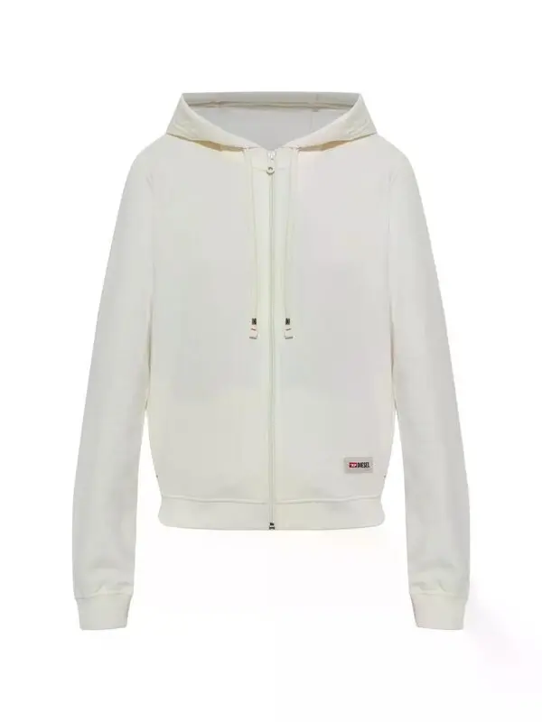 DIESEL® Hoodie In Peached Cotton Blend - Neutrals