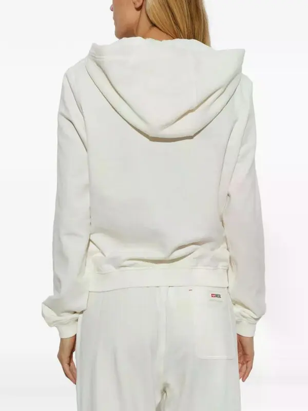 DIESEL® Hoodie In Peached Cotton Blend