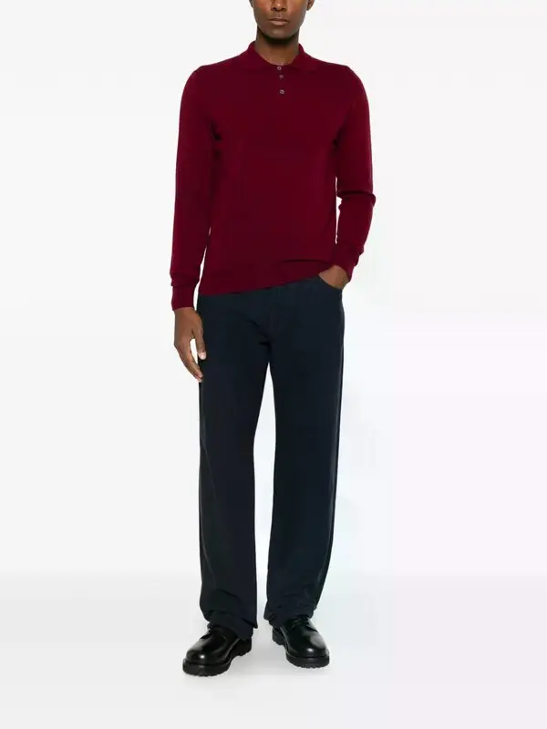 DRUMOHR Long-sleeve Polo-collar Sweater