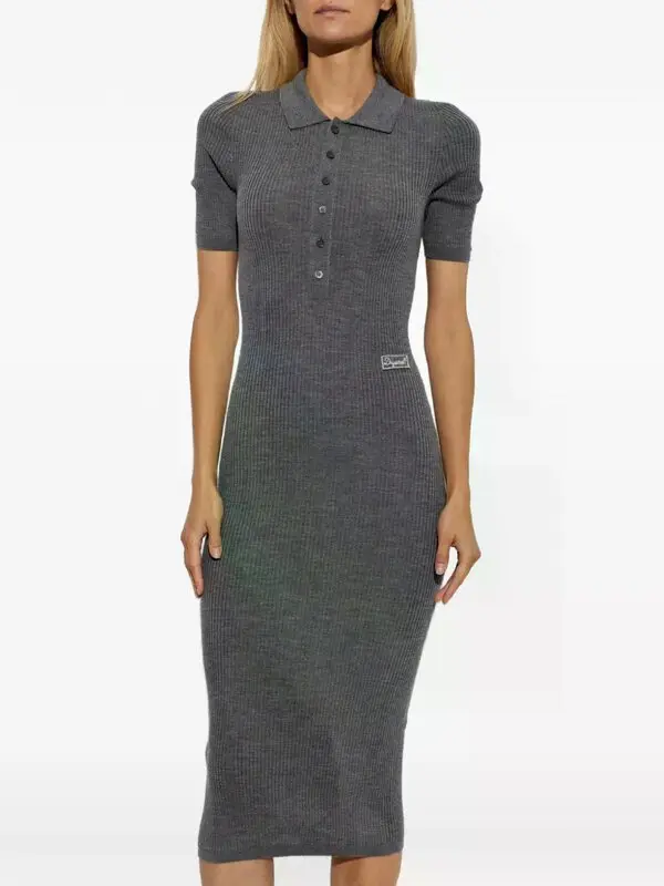 Dsquared2 Ribbed-knit Polo Dress