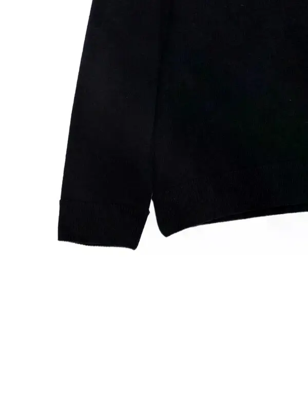 Alpha Studio Exposed-seam Drop-shoulder Sweater