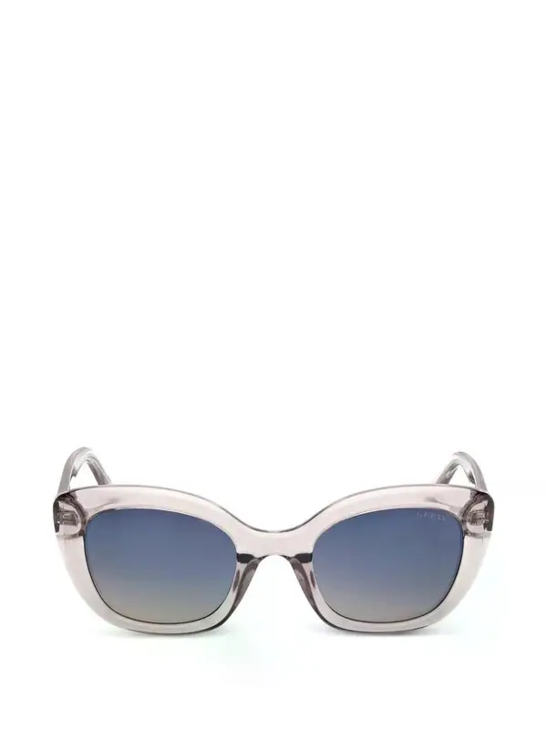 Guess Logo-plaque Cat-eye Sunglasses - Grey