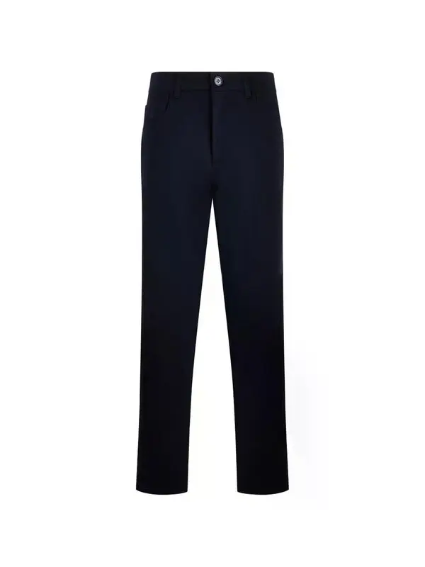MOORER Liri-jt Logo-patch Straight-leg Trousers