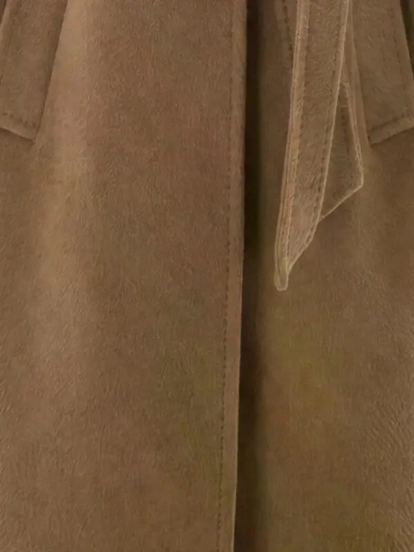 Max Mara Wool And Alpaca Teddy Long Coat