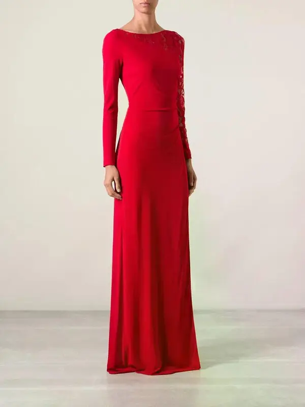 Emilio Pucci Long Lace Insert Dress