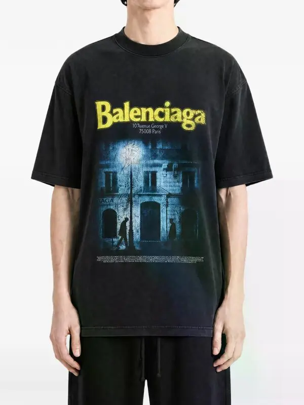 Balenciaga The Address Medium-fit T-shirt In Washed