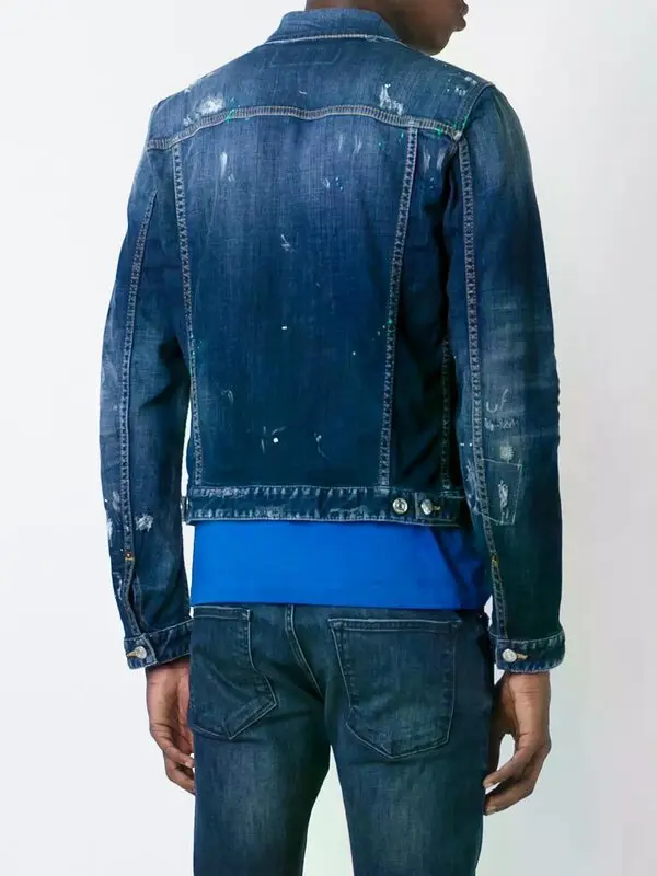 Dsquared2 Distressed Denim Jacket