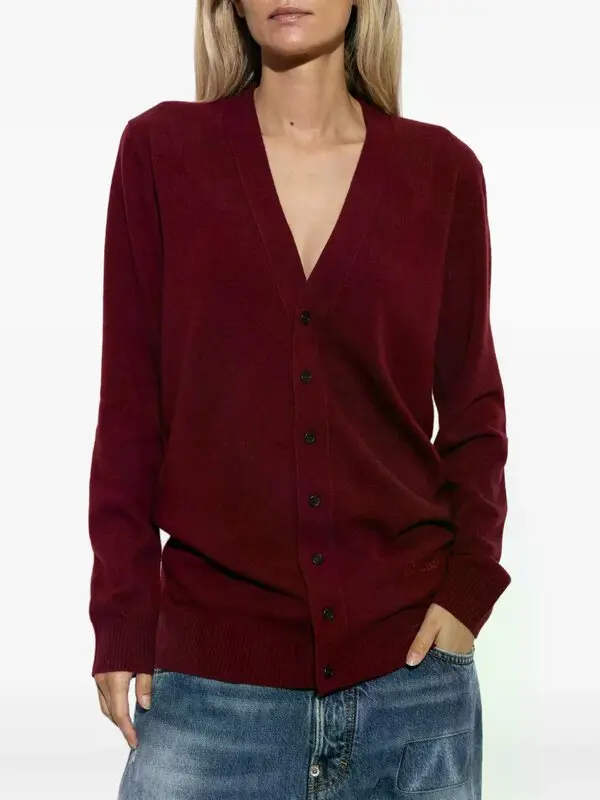 Dsquared2 Logo-embroidered V-neck Cardigan