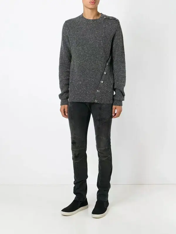 Pierre Balmain Panelled Skinny Fit Jeans