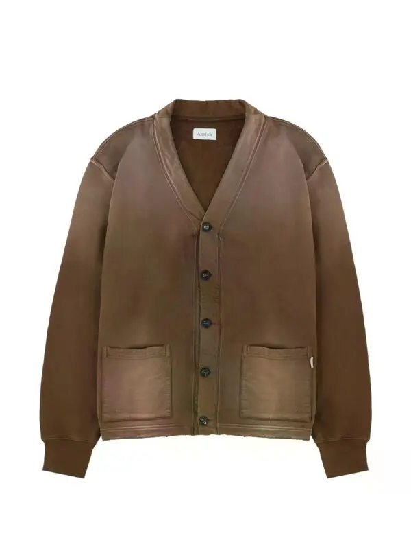 AMISH SUPPLIES Distressed-effect V-neck Cardigan