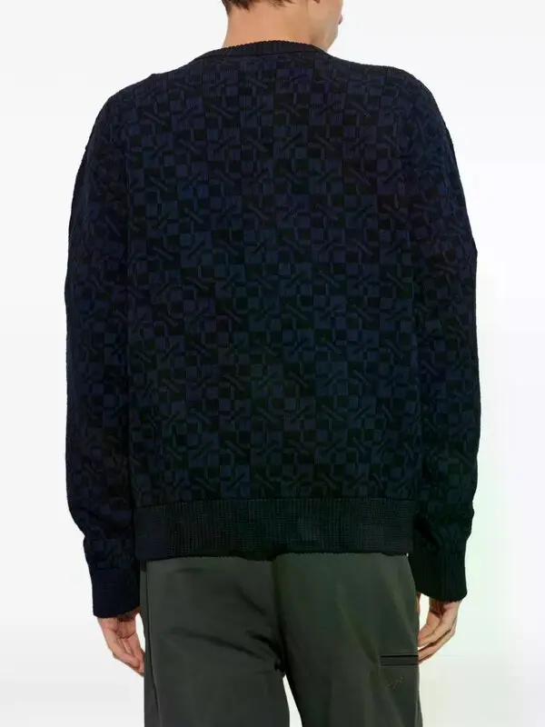 Kenzo Gram Geometric-pattern V-neck Cardigan